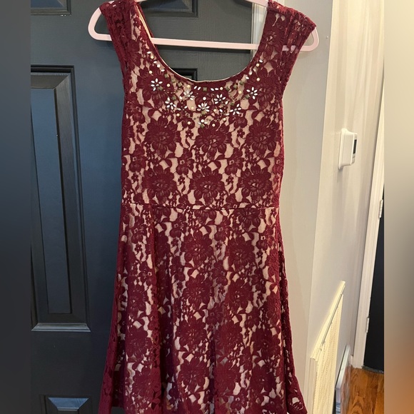 love, Fire | Dresses | Fancy Red And Beige Dress | Poshmark
